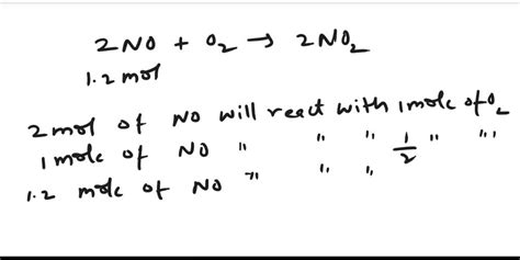 Solved In The Following Equation If 068 Mol Of No Is Reacted With 0