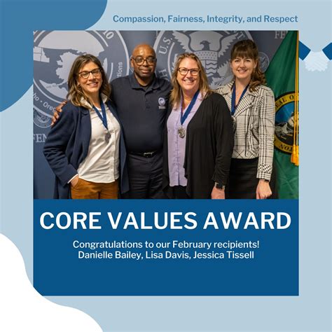 Congratulations To The Fema Region 10 February Core Values Award