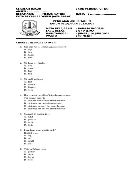 Asat Kelas 5 Pdf