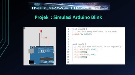 projek 1 arduino uno blink youtube
