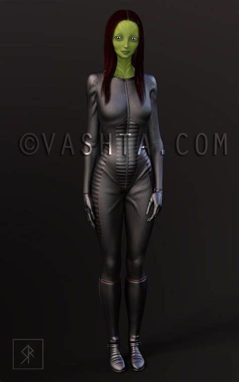 Zohnea Vashta Naradas Galactic Art Alien Female Alien Girl Grey