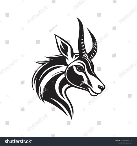 Black Springbuck Over 1 Royalty Free Licensable Stock Illustrations