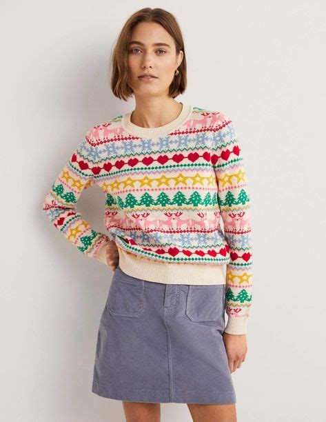 Reindeer Fair Isle Jumper On Boden ⋆ Boden Christmas Jumpers And Knits