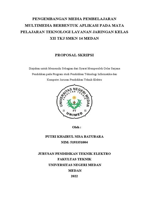 Proposal Skripsi 5193351004 Putri Khairul Nisa Batubara Pdf