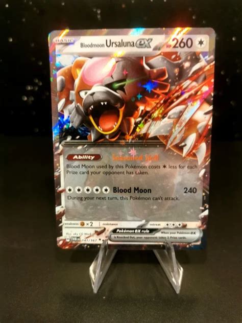 POKÉMON TCG BLOODMOON Ursaluna ex Scarlet Violet Twilight Masquerade
