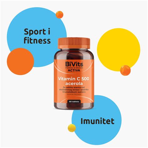 Bivits Vitamin C 500acerola Za JaČanje Imuniteta 60 Tableta Ljekarna