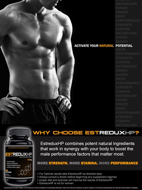 EstreduxHP Estrogen Blocker For Men Aromatase Inhibitor Supplement