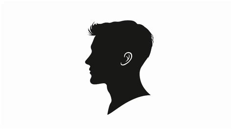 Side Face Head Silhouette Shape Vector Icon For Design Projects
