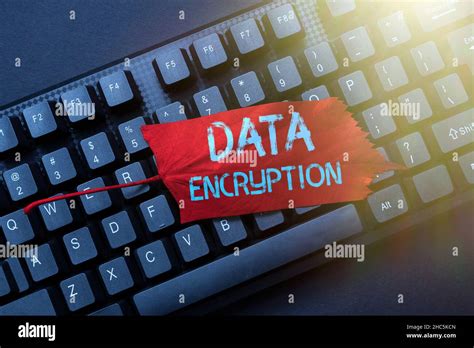 Conceptual Display Data Encryption Business Showcase Symmetrickey