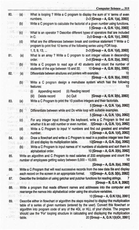 Neb Class 12 Computer Science Past Year Question Collection Nepali Educate Nepali Educate