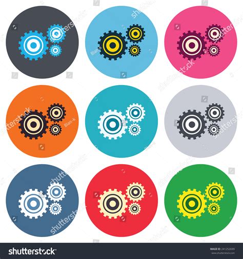 Cog Settings Sign Icon Cogwheel Gear Stock Vector 241252699 Shutterstock