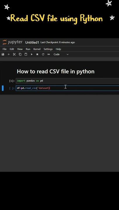 Read Csv File Using Python Youtube