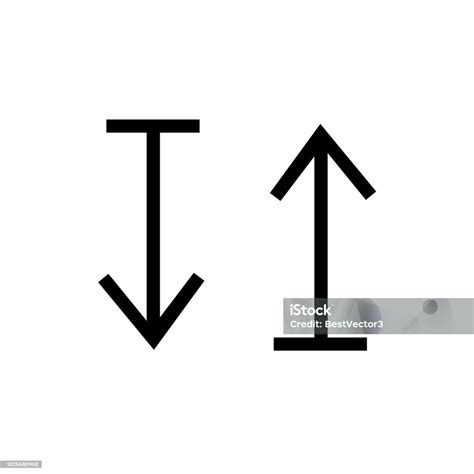 上下箭頭圖示向量符號和符號在白色背景上被隔離 向上和向下箭頭標識概念向量圖形及更多互聯網圖片 互聯網 商標 圓形 Istock