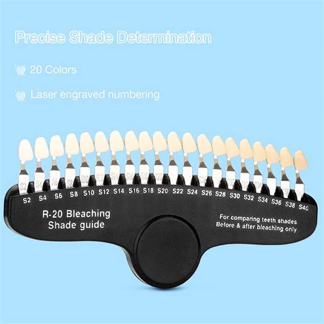 Faruijie Teeth Whitening Shade Guide Professional Dental Bleaching