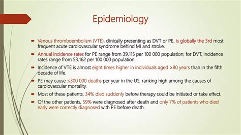 2019 Esc Guidelines For Pulmonary Embolism Pptx