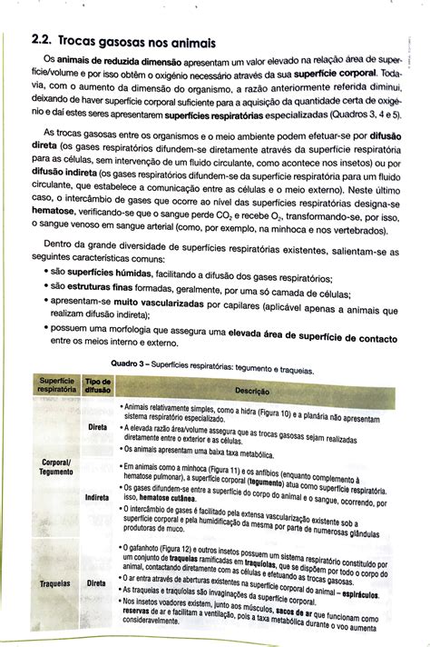 Resumos Trocas Gasosas Animais E Plantas 2020 2 Trocas Gasosas Nos