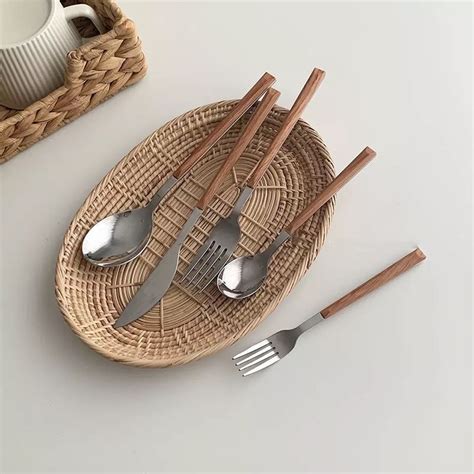 HERA Stainless Steel Cutlery Korean Style Fork Spoon Steak Knife Tableware Shopee Philippines