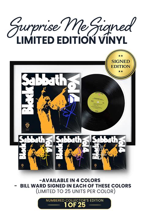 Vol 4 Bill Ward Signed Vinyl
