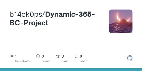 Github B14ck0ps Dynamic 365 Bc Project