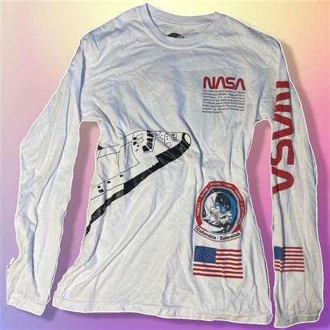 🌈long Sleeve Nasa T Shirt Brand Nasa Depop