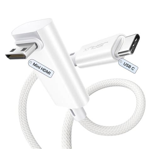 Amazon Com JSAUX USB C To Mini HDMI Cable 3FT NOT HDMI Type C To Mini HDM Right Angle 4K