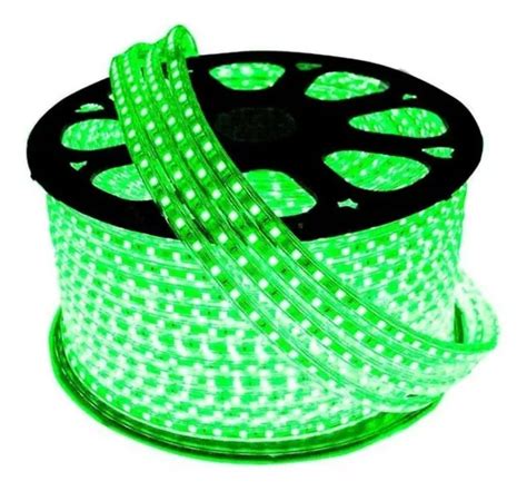 Manguera Led Plana De Metro Verde V Conector Mercadolibre