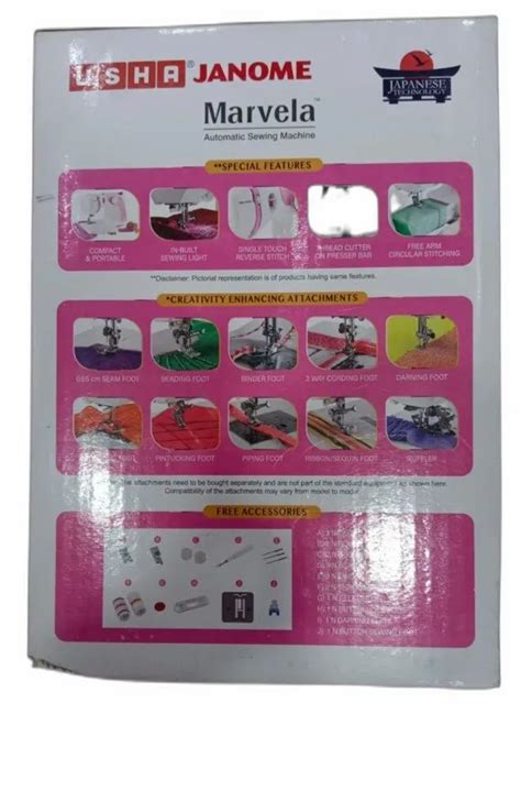 Usha Janome Marvela Automatic Zig Zag Sewing Machine At Rs 10000 Usha Janome Sewing Machine In