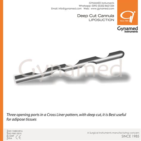 Gynamed Liposuction Deep Cut Cannula Gynamed