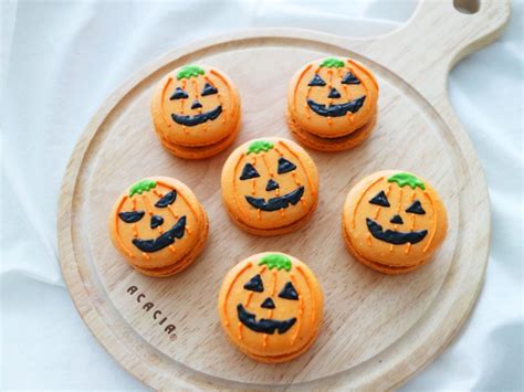 할로윈 데이 베이킹 호박 할로윈 마카롱 만들기 With 카페노리 네이버 블로그