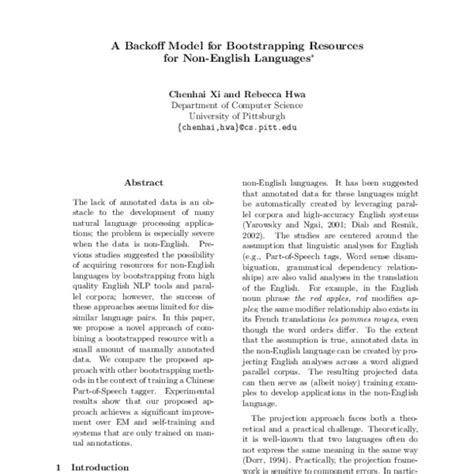 a backoff model for bootstrapping resources for non english languages acl anthology