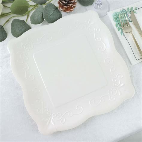 Vintage Dinner Paper Plates Pottery Embossed Plates Efavormart