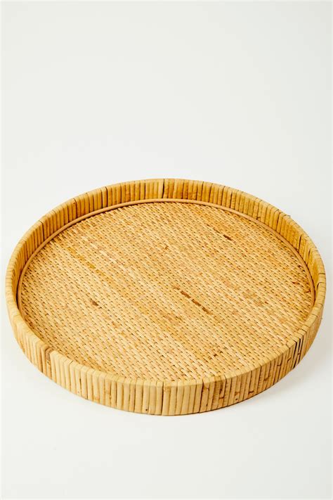 Rattan Passing Tray