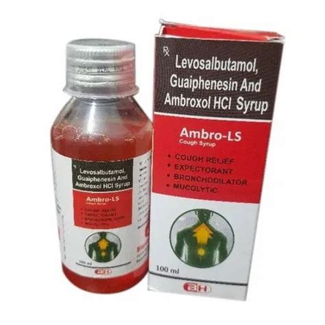 Levosalbutamol Guaiphenesin And Ambroxol Hcl Syrup 100ml At ₹ 16