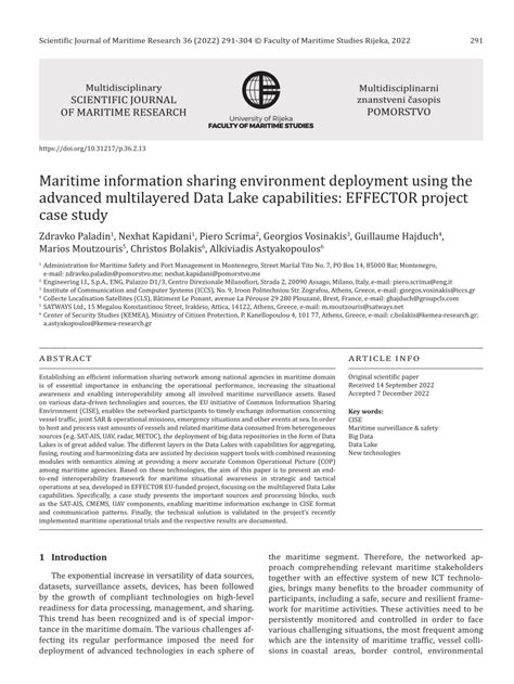Pdf Maritime Information Sharing Environment Deployment Using The