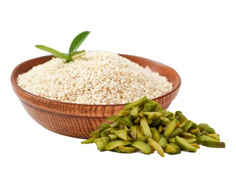 حلوا ارده با تزئین پسته