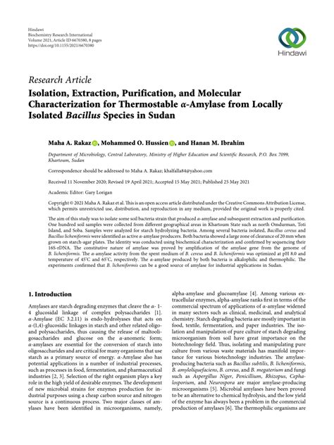 Pdf Isolation Extraction Purification And Molecular