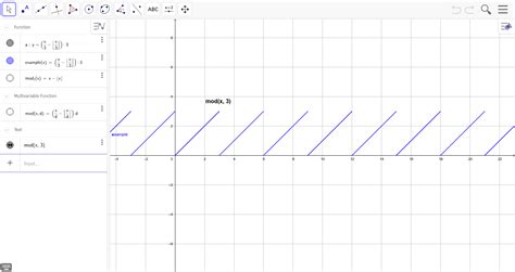 Modulo Operation GeoGebra