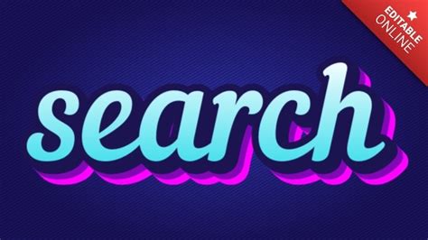 Search Text Effect Generator