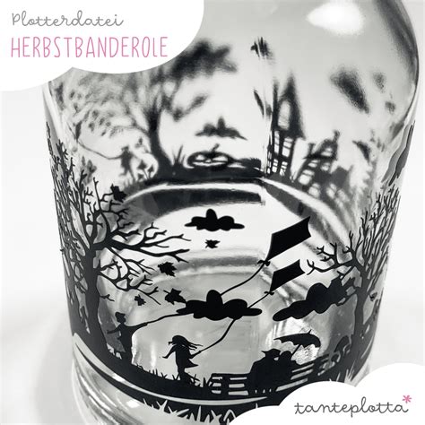 Plotterdatei Herbstbanderole Tante Plotta