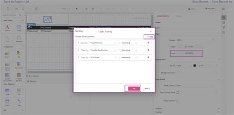 Add Custom Log Report Step 4 Report Design Table Control Tablix
