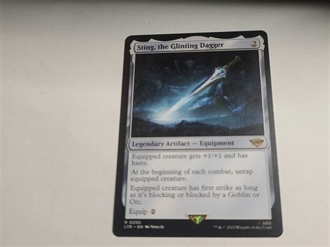 Free Magic The Gathering Mtg Sting The Glinting Dagger Rare Card Lord
