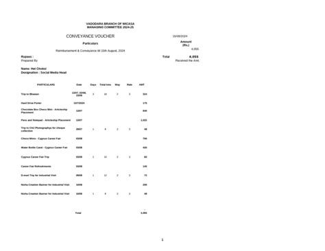 Conveyance Sheet 2 Pdf