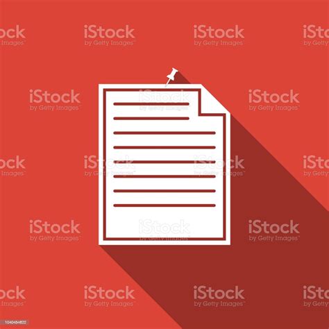 帶固定按鈕圖示的便箋紙與長陰影隔離便箋紙符號平面設計向量插圖向量圖形及更多一個物體圖片 一個物體 信息標誌 健保和醫療 Istock