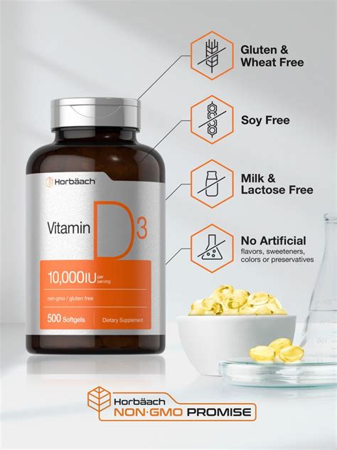 Vitamin D 10000 Iu Per Serving 500 Softgels