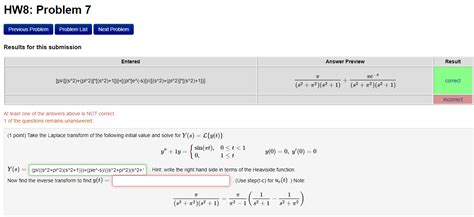 Solved Hw8 Problem 7 Previous Problem Problem List Next