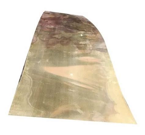 Galvanized Golden Polished Brass Sheet Rectangular 11mm At Rs 700kg