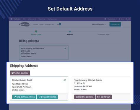 Odoo Customer Default Delivery Address Webkul