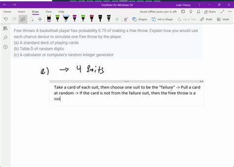 Solved Free Throws A Basketball Player Has Probability Of Making A Free Throw Explain How