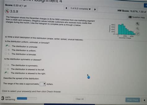 Solved Homework Assignment 4 Score 0 Of 1 Pt 3 4 7 T 2 Of