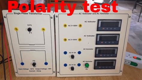 Polarity Test Of Single Phase Transformer YouTube